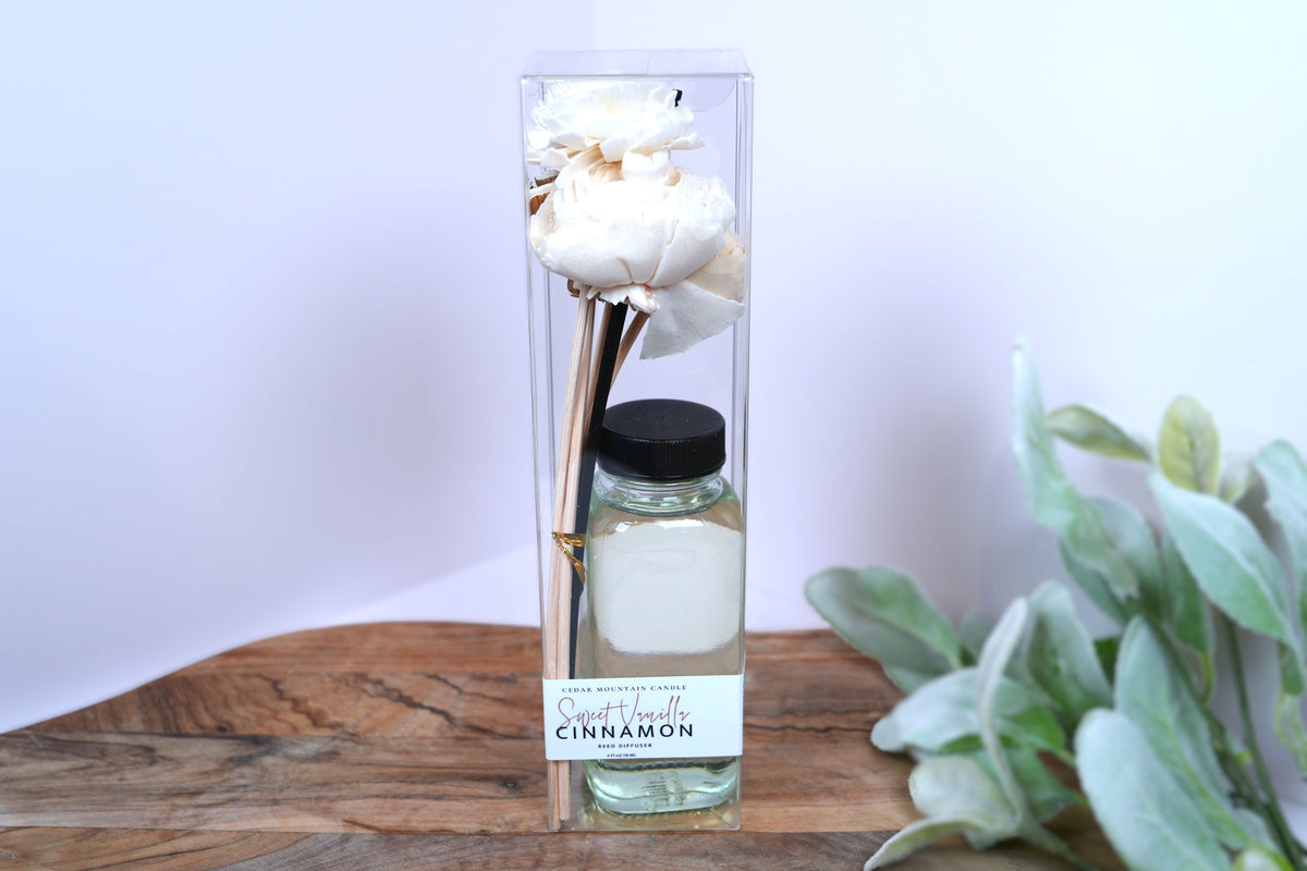 Sweet Vanilla Cinnamon Reed Diffuser | Skinderella